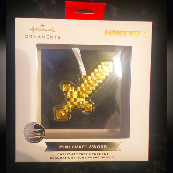 Hallmark | Holiday | Hallmark Minecraft Sword Premium Gold | Poshmark